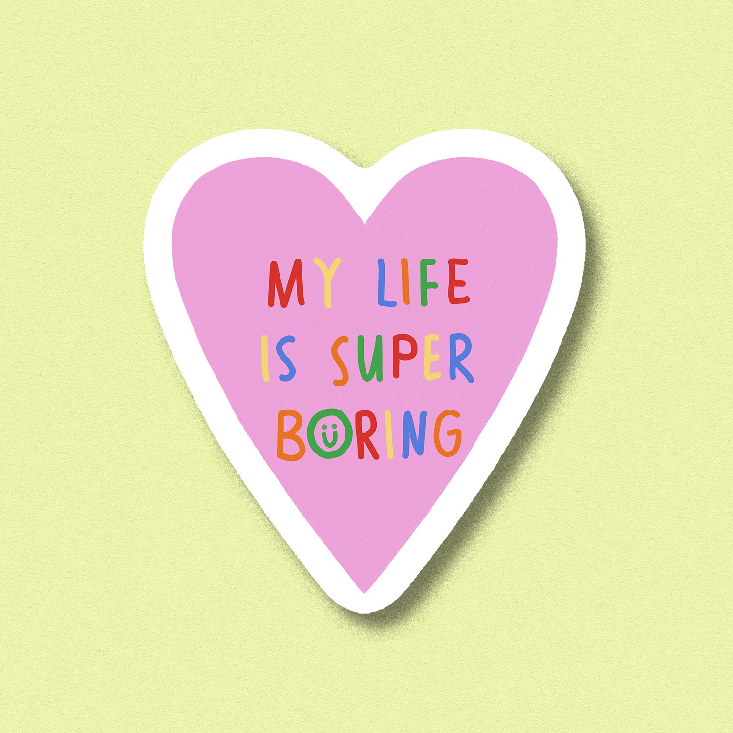 Sticker my life is super boring Jenne Grassmann | selekkt.com