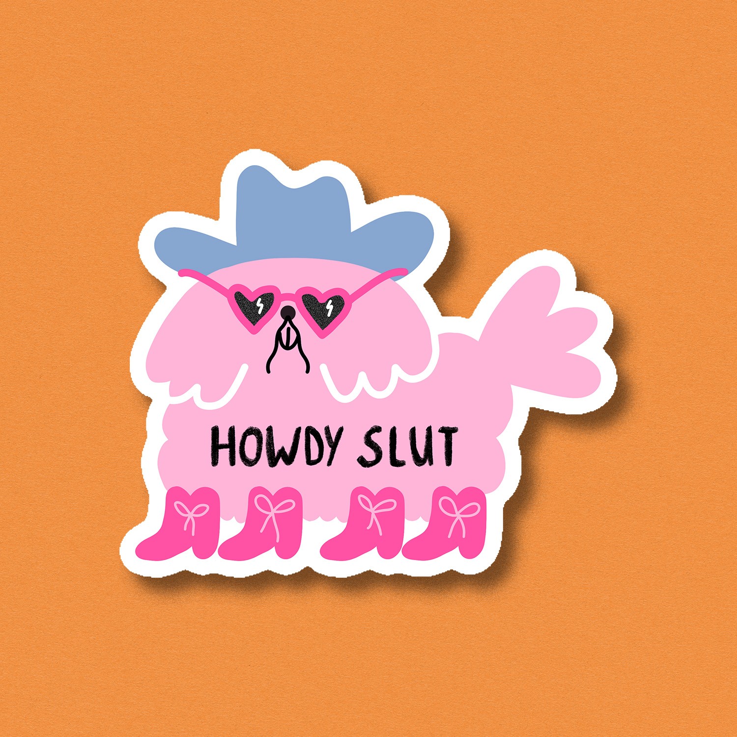 Sticker Howdy Jenne Grassmann | selekkt.com