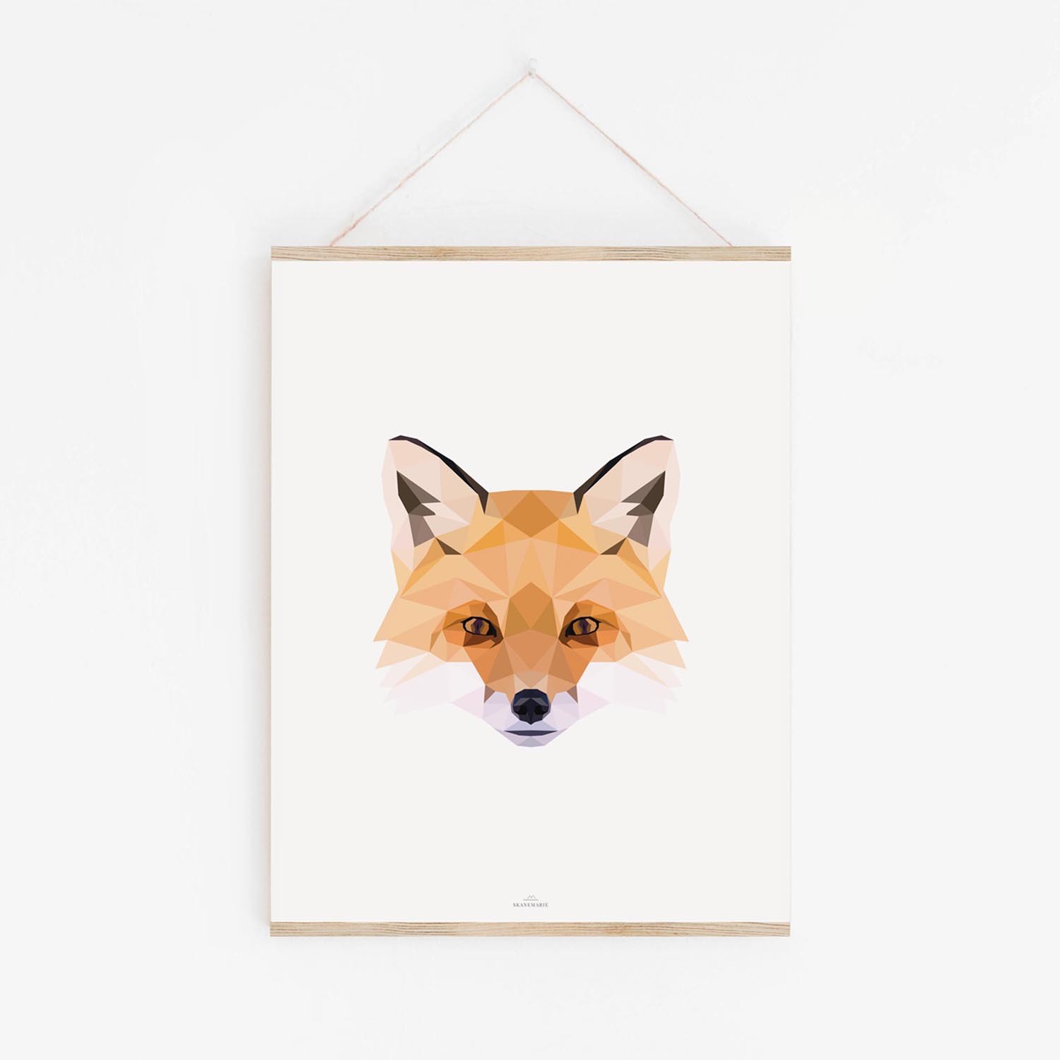 FUCHS Poly Art als hochwertiger Print im minimalistischen Stil von ...