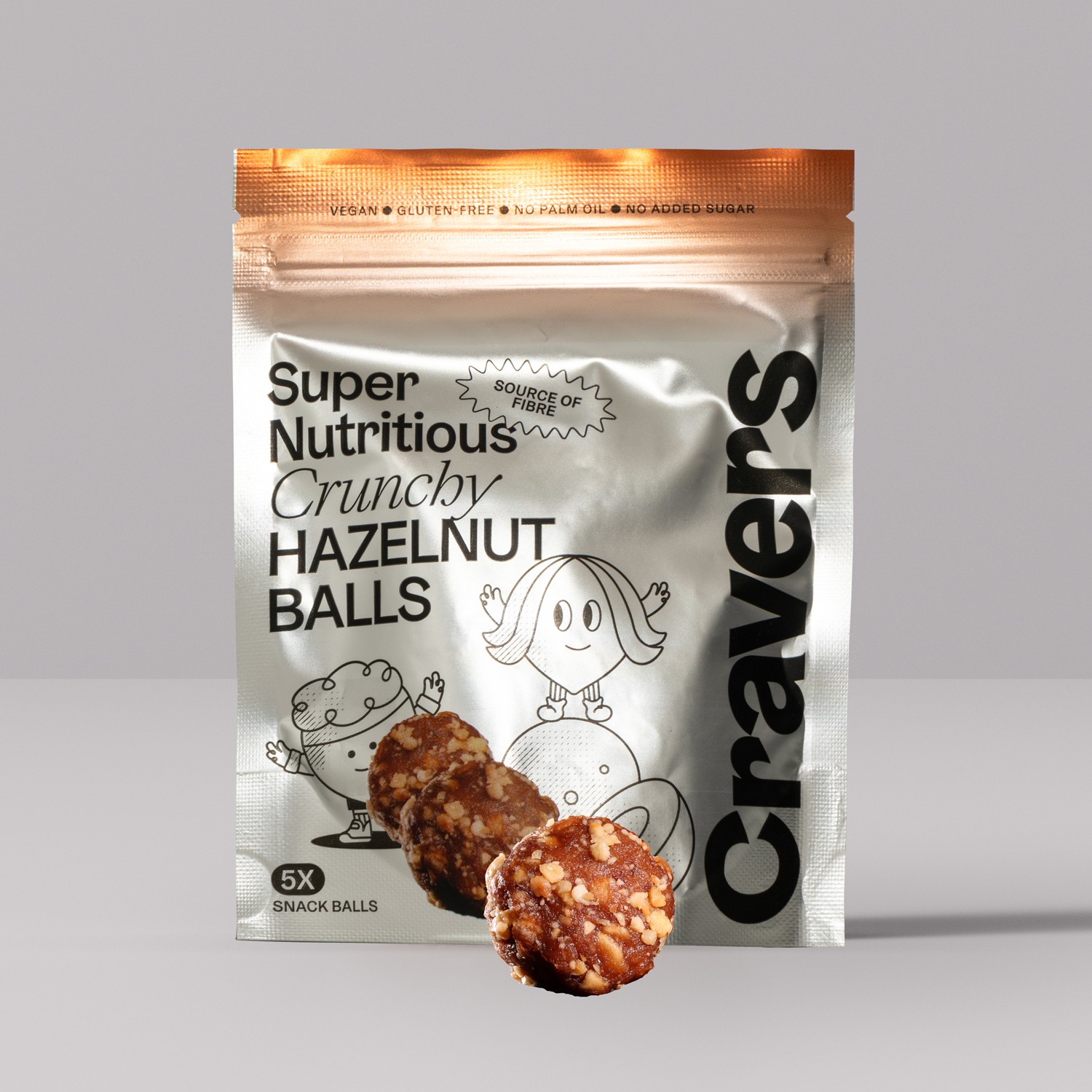 CRAVERS Crunchy–Haselnuss–Kugeln 60g, 3x Stück | selekkt.com