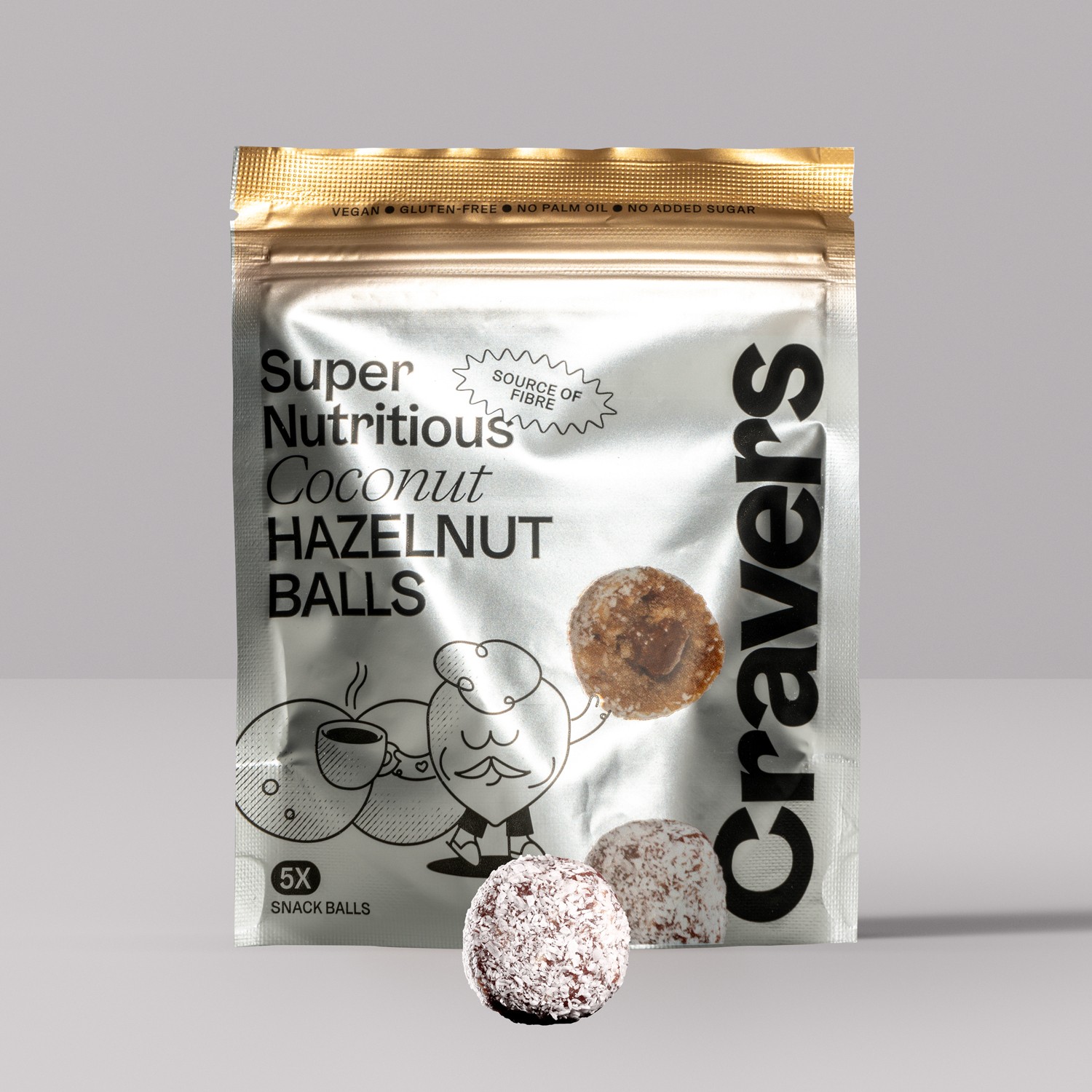 CRAVERS Kokosnuss-Haselnuss-Kugeln 60g, 3x Stück | selekkt.com