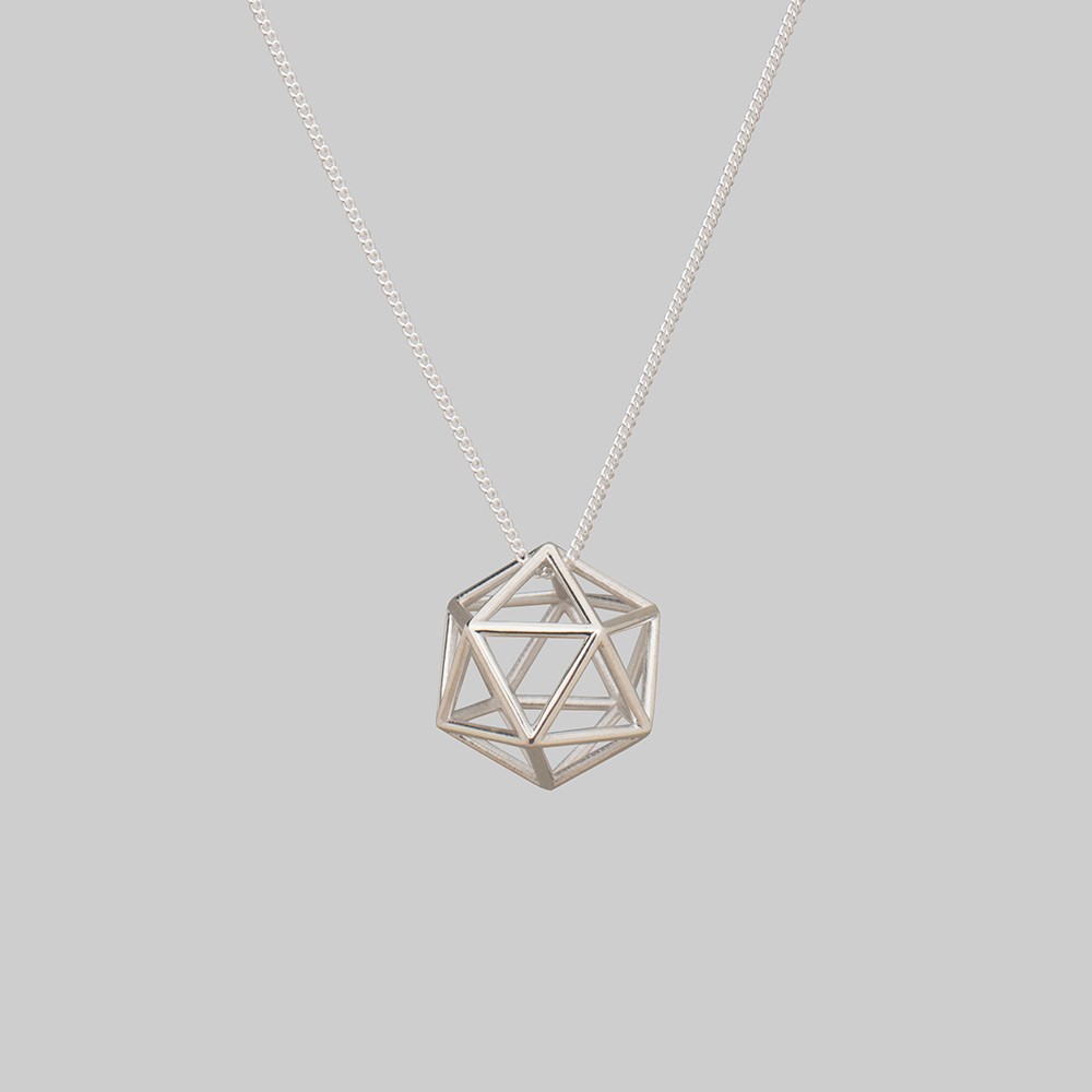 Teresa Gruber Anhänger "platonic solids- Ikosaeder", 925 Silber ...