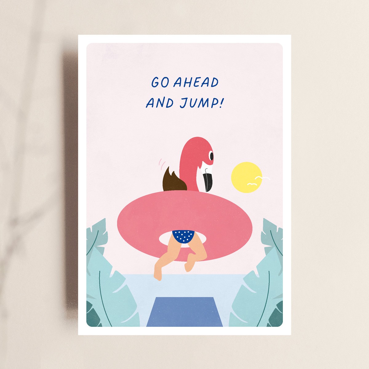 Postkarte, Go Ahead And Jump!, TANTE TIA | selekkt.com