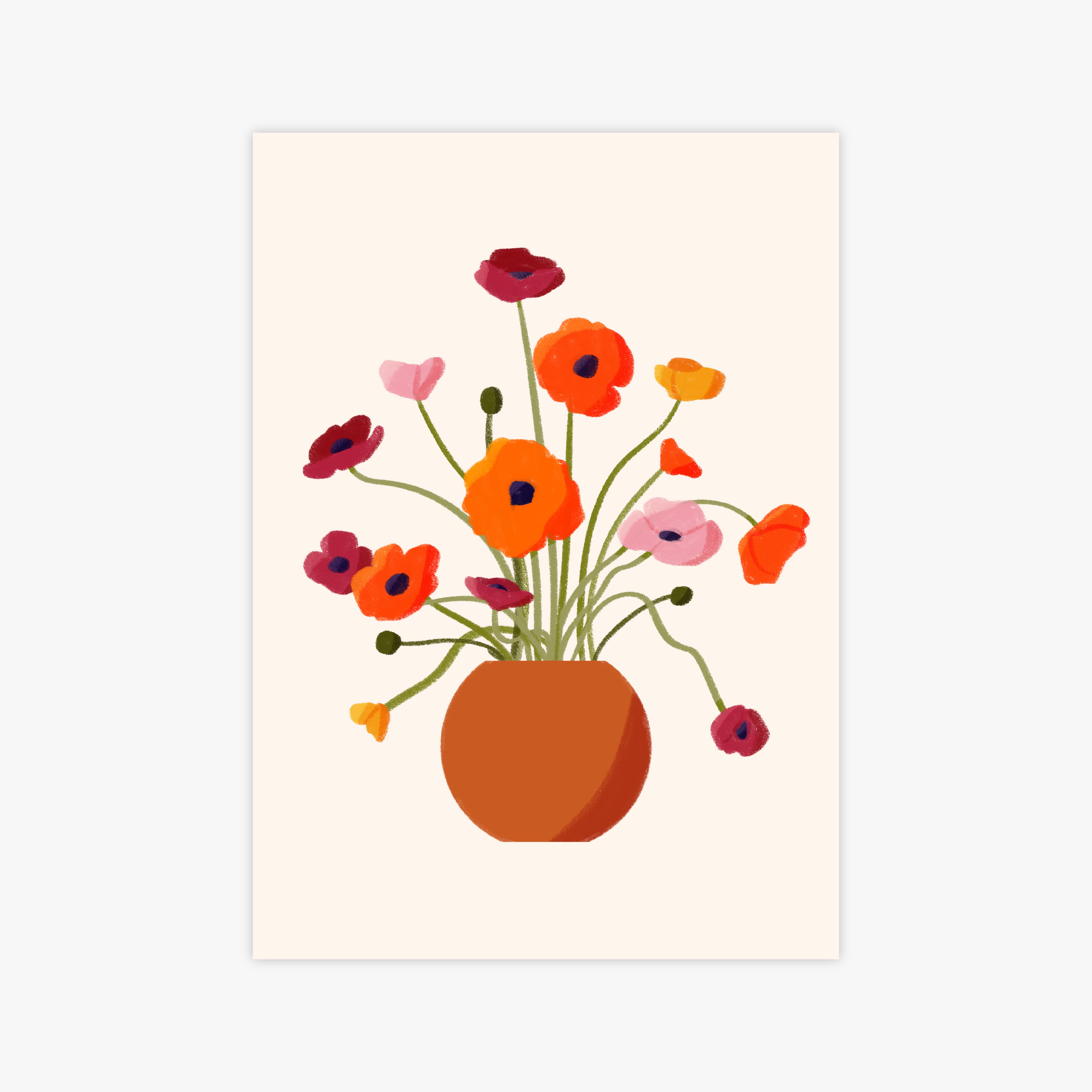 Mohnblumen / Print A4, A5 / Svea Hansohn Illustration | selekkt.com