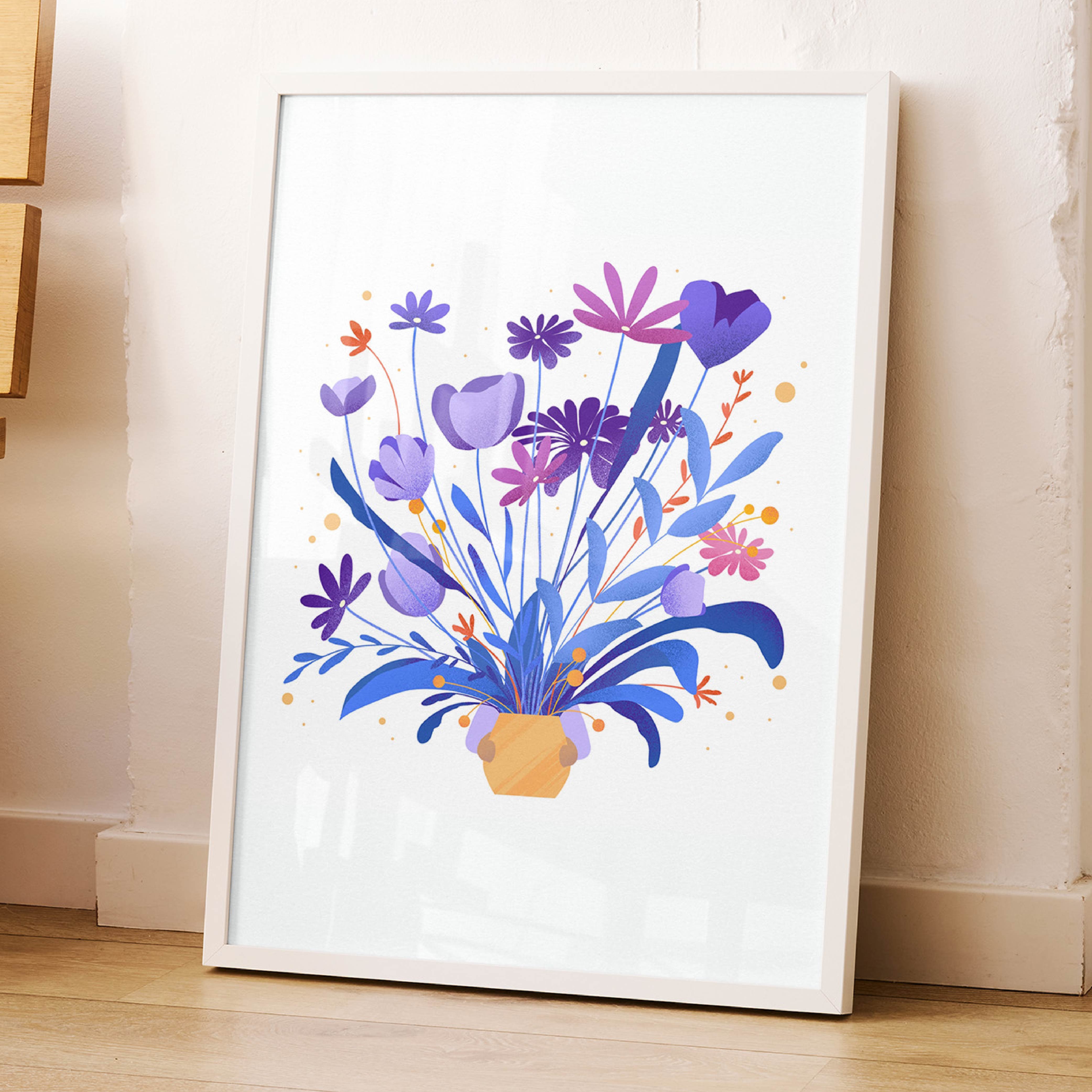 Wildblumen / Kunstprint A4, A5 / Svea Hansohn Illustration | selekkt.com