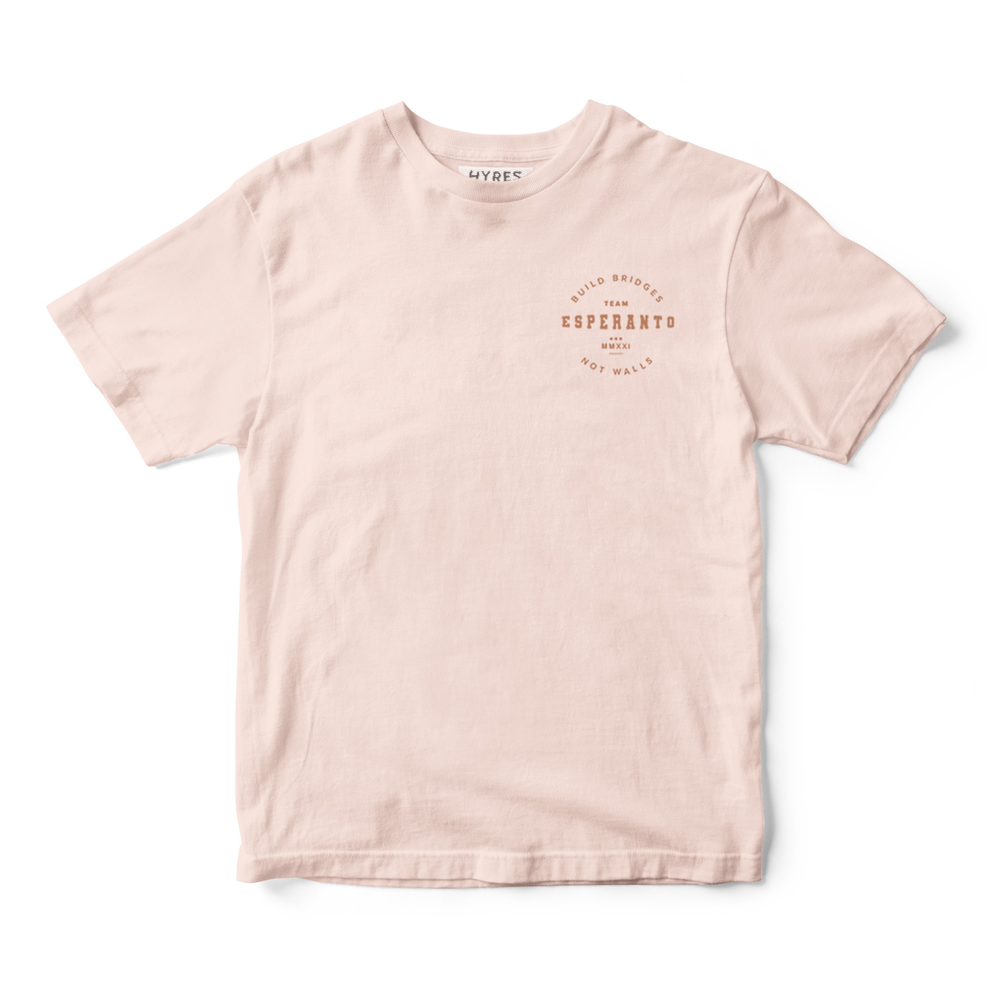 HYRES Unisex T-Shirt Esperanto / Candy Pink | selekkt.com