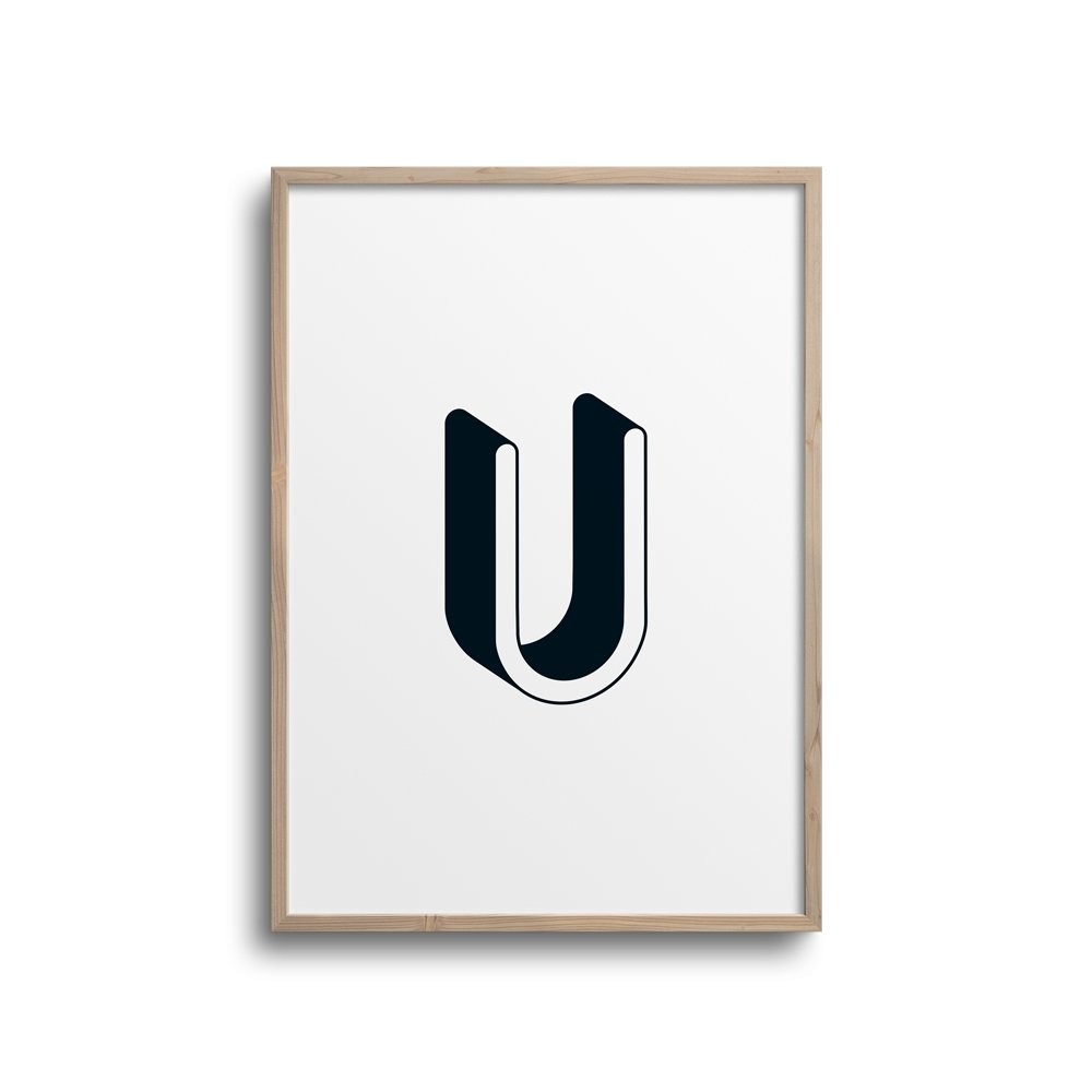 POSTER ABC – ALPHABET BUCHSTABE U Studio Schön® ABC Kollektion ...