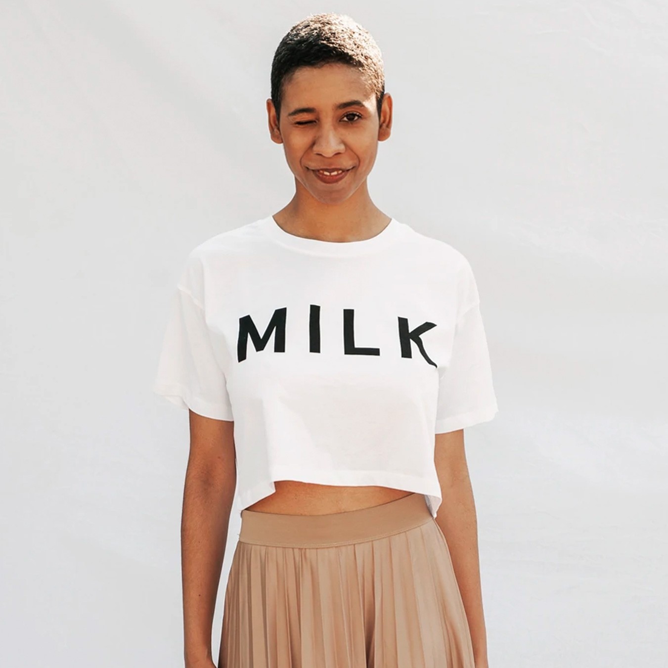 Cropped Shirt MILK – Vanilla Milk | selekkt.com